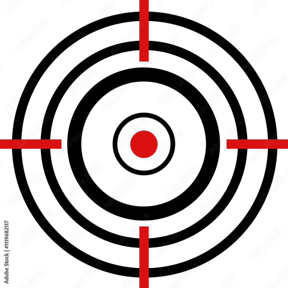 Focus target and aim icon. Business goals and missions. Ambition and ...