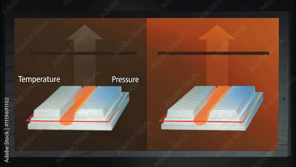 An animated graphic illustrating the process of creating a mold layer ...