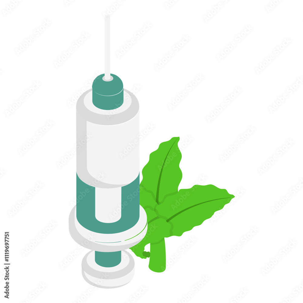 Weed or hash Vials isometric concept, Liquid THCA vector icon design ...
