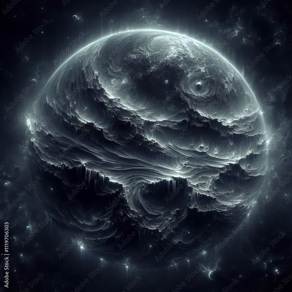 Kuiper Belt A cold dark texture evoking the mysterious icy realm Stock ...