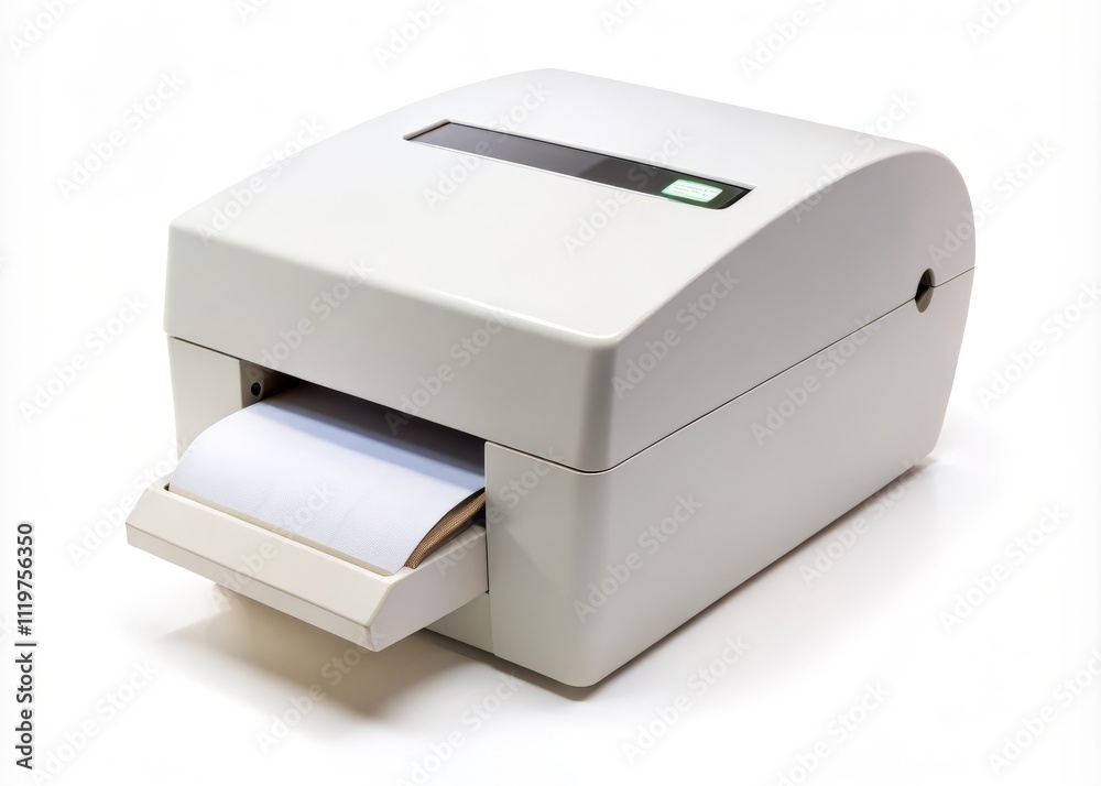 High-Quality Barcode Label Printer Isolated on White Background for ...