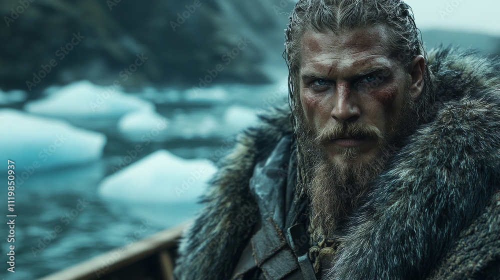 Epic Viking Warriors in Battle Gear, Fierce Viking Soldiers Ready for ...