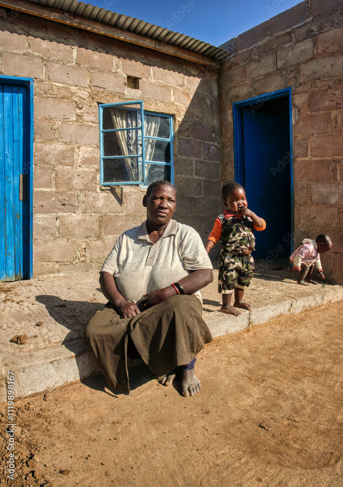 NGO charity project volunteers aim to eradicate poverty, african ...