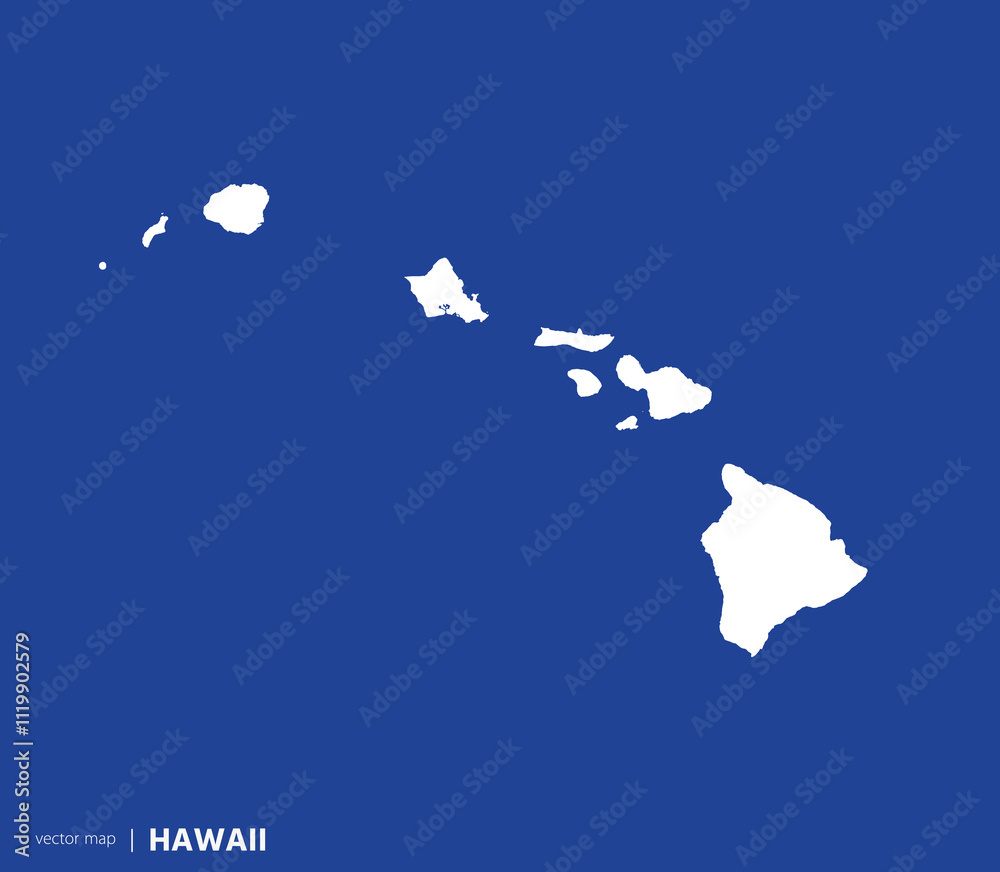 U.S states map. State of Hawaii vector map. you can use it for any ...