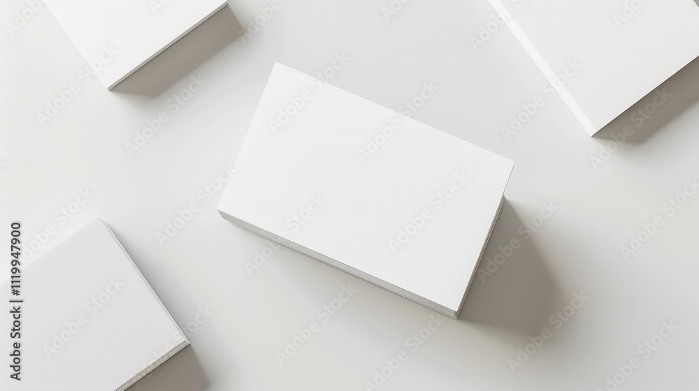 Blank White Paper Stacks, Mockup, Stationery, Design, Branding ...