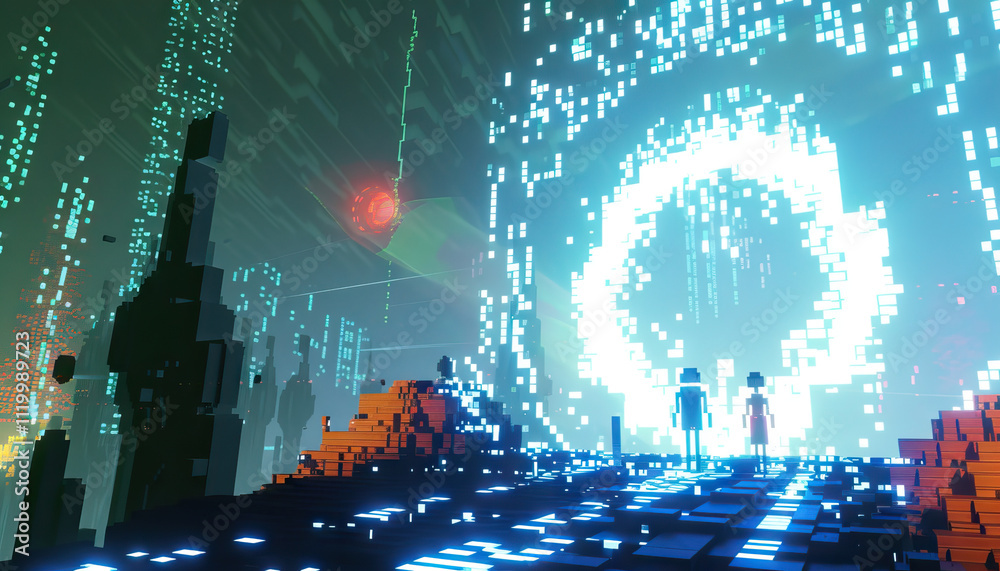 Pixelated Portal: Two gamers discover a glitch in their favorite video ...