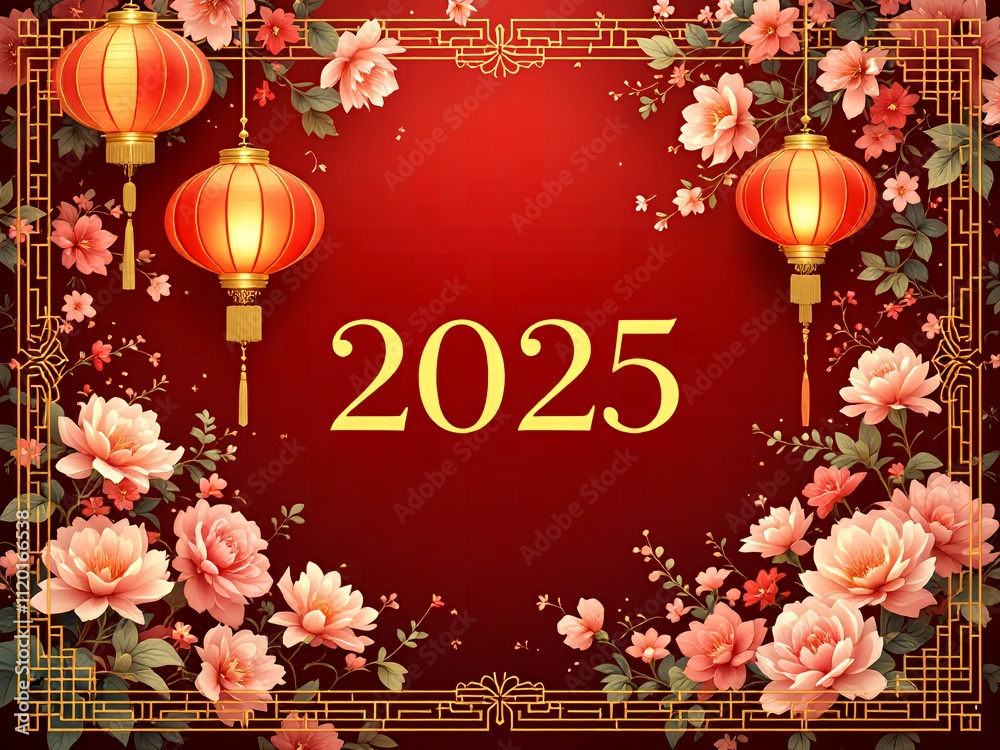 2025 Chinese New Year Banner, 2025 Chinese Lunar Year, Year Of the ...
