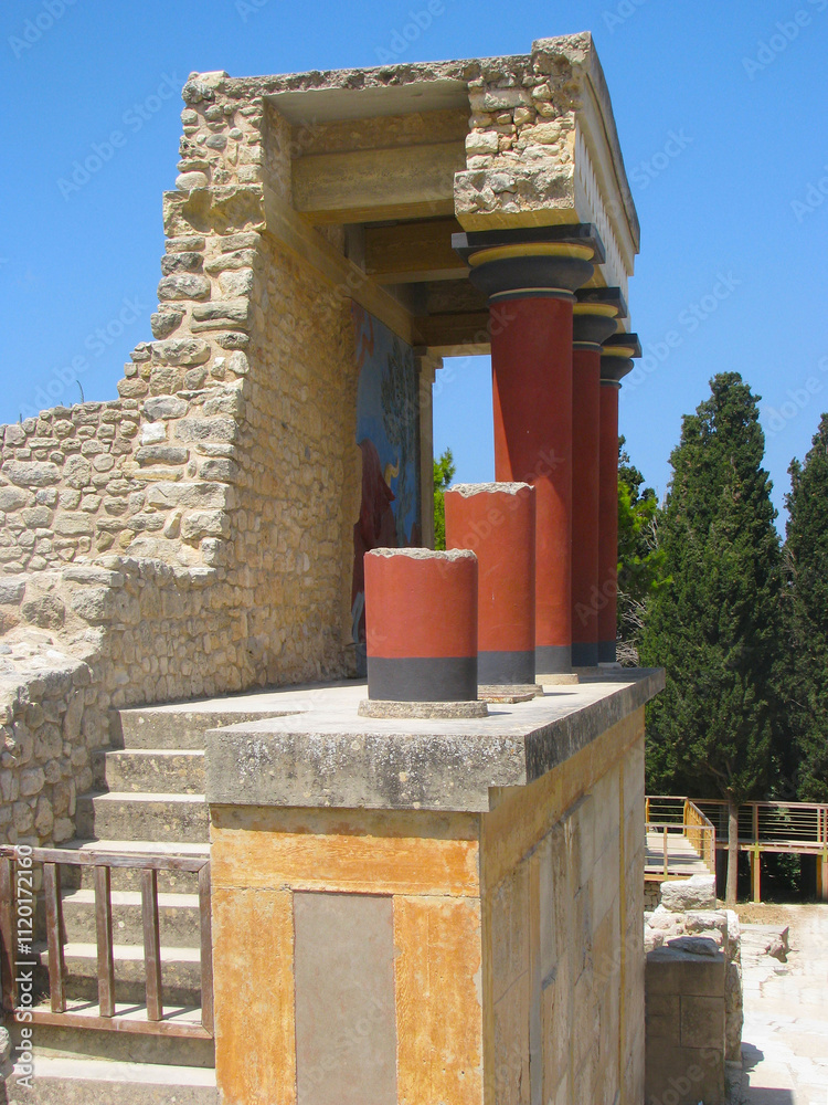 Crete, Greece, September 15, 2023, The Historic Remains of the Ancient ...