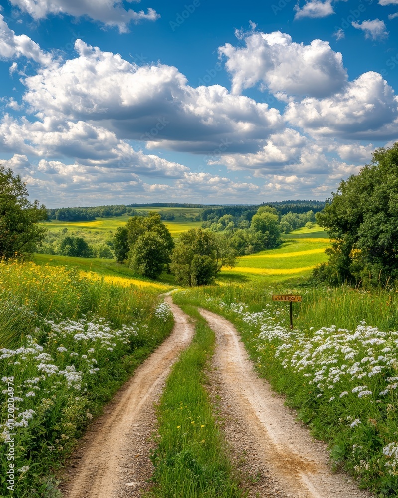 Priority Road Sign with Clear Visibility on a Roadway Indicating Right ...