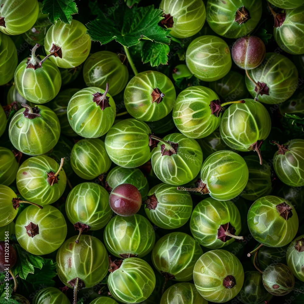 Gooseberries texture background, gooseberry fruits pattern, many goose ...