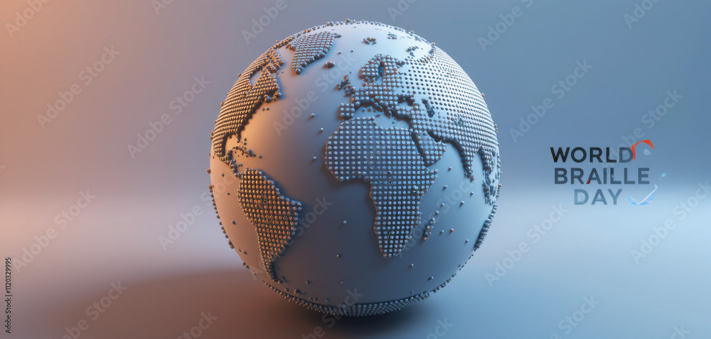 Create visually compelling stock images for "World Braille Day ...