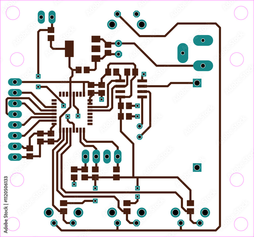 Tracing conductors of printed circuit board of electronic device ...