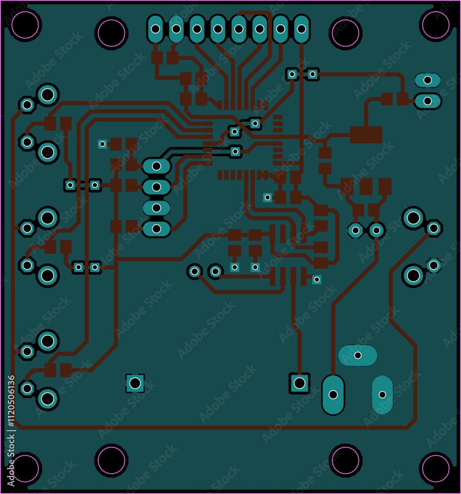 Tracing conductors of printed circuit board of electronic device ...