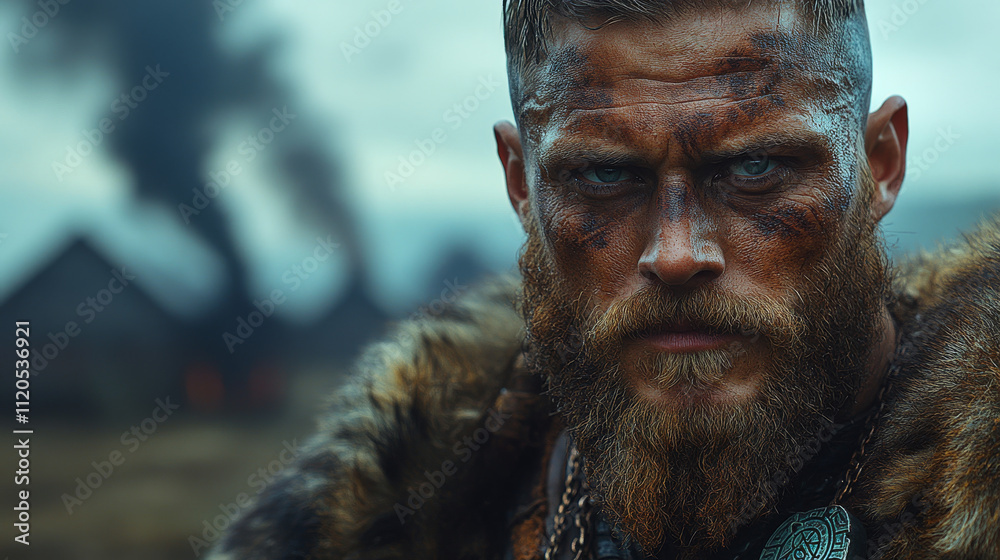 Epic Viking Warriors in Battle Gear, Fierce Viking Soldiers Ready for ...