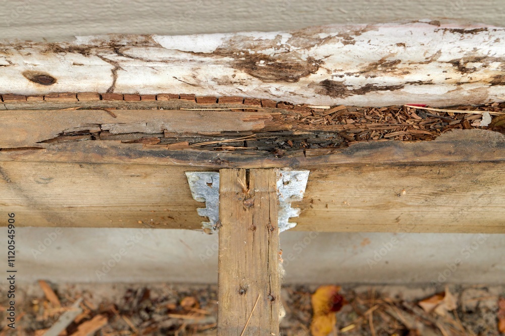 Deck Ledger Board Incorrectly Installed over Wood Siding has led to ...