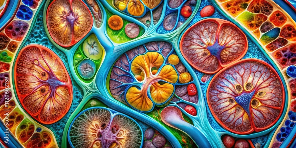 Detailed Architectural Photography of Microscopic Human Kidney ...