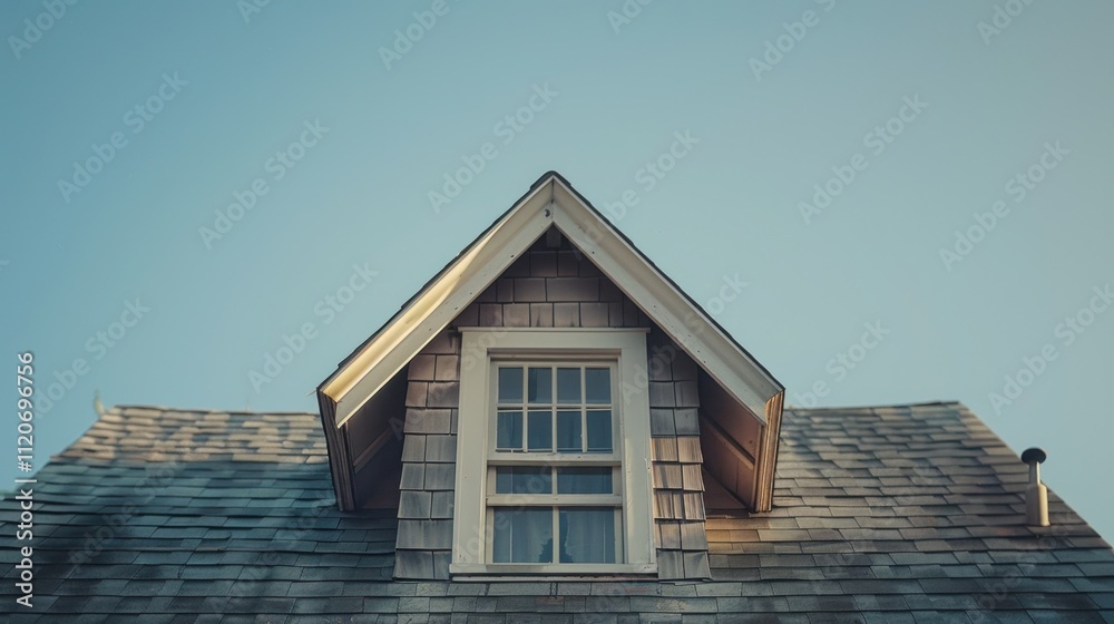 Dormer Roof: A windowed projection on a sloped roof that adds extra ...