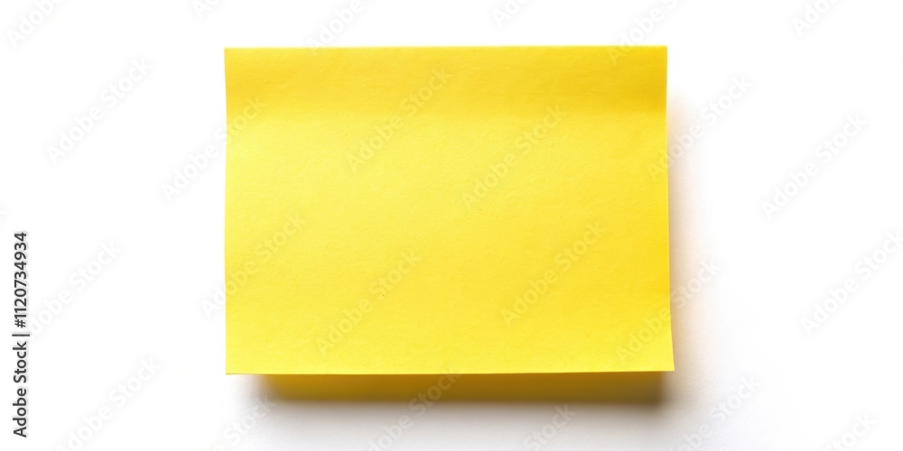 Yellow post-it note with space for writing , Yellow, post-it, note ...