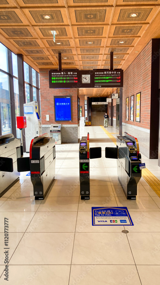 TANIYAMA STATION of JR Kyusyu Ibusuki Makurazaki Line, Kagoshima, Japan ...