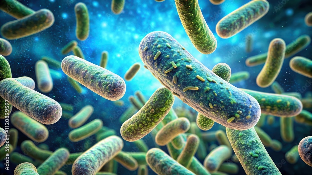 of a pseudomonas aeruginosa bacteria, bacteria, pseudomonas, aeruginosa ...