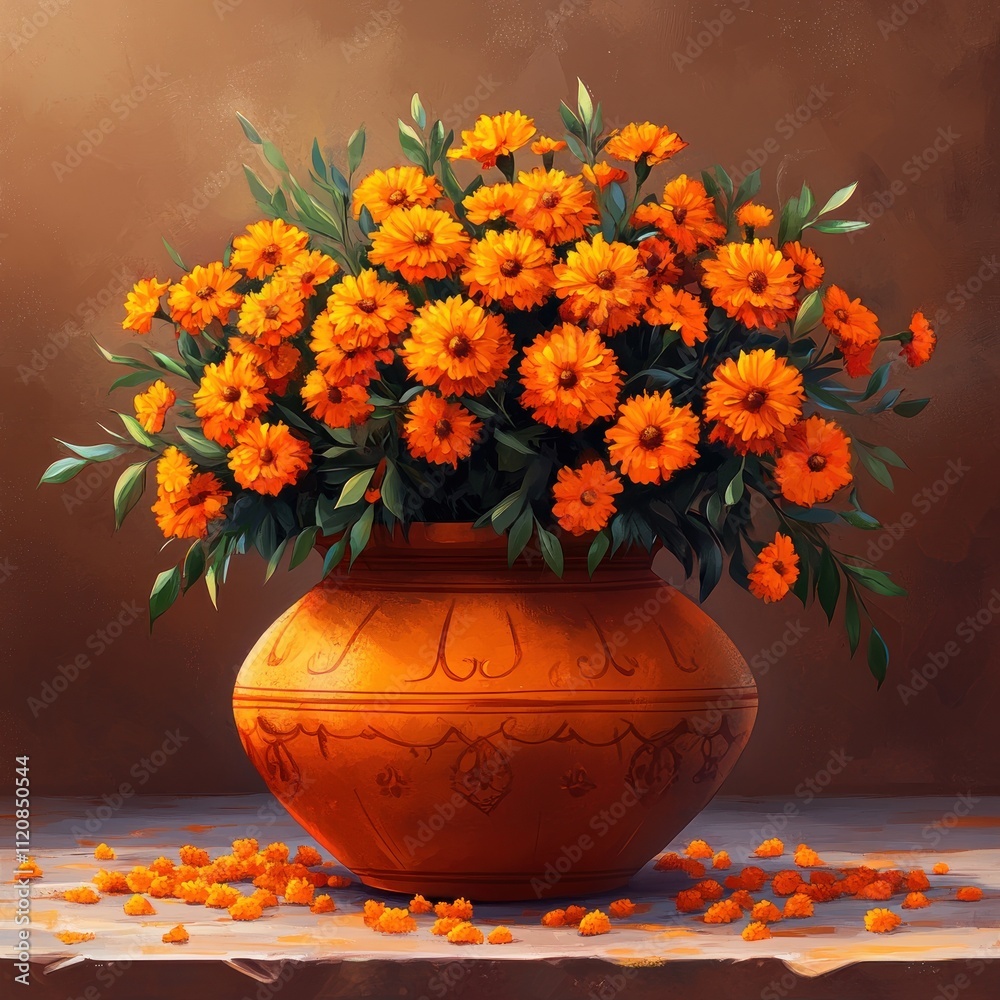 Celebration of Bonalu Festival with Traditional Indian Clay Pot ...