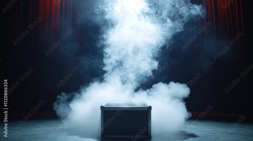 Electric smoke fog machine producing theatrical fog effects with dry ...