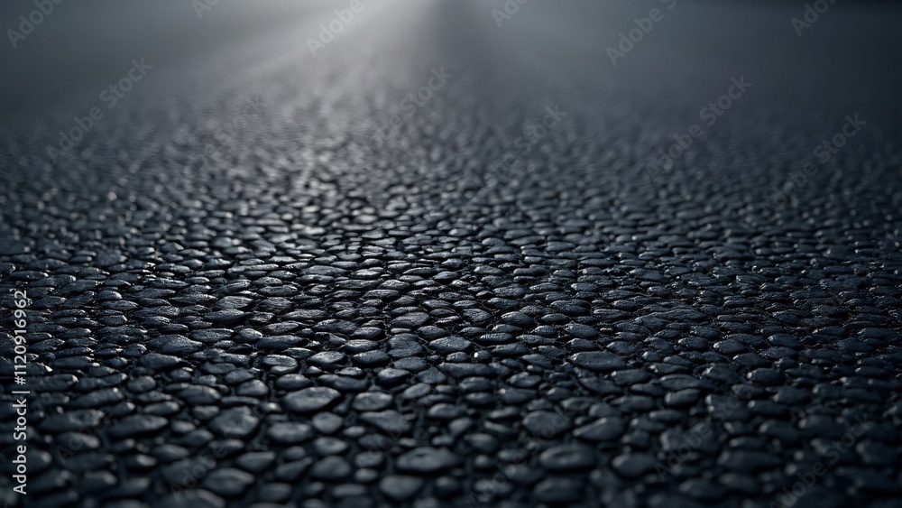 High-Resolution Seamless Pattern, Dark Asphalt Road Texture, Black ...