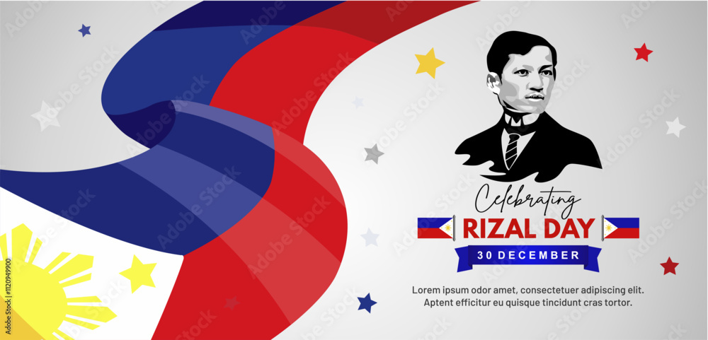 Happy Rizal Day 2024 Background, Banner, Vector Illustration, Greeting ...