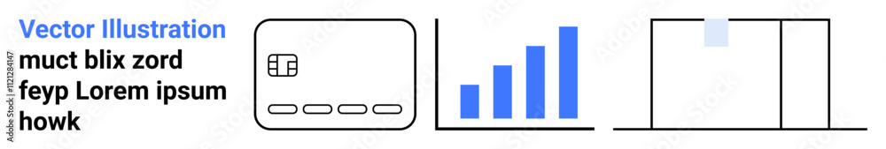 Minimalist interface displaying a data dashboard with text elements ...