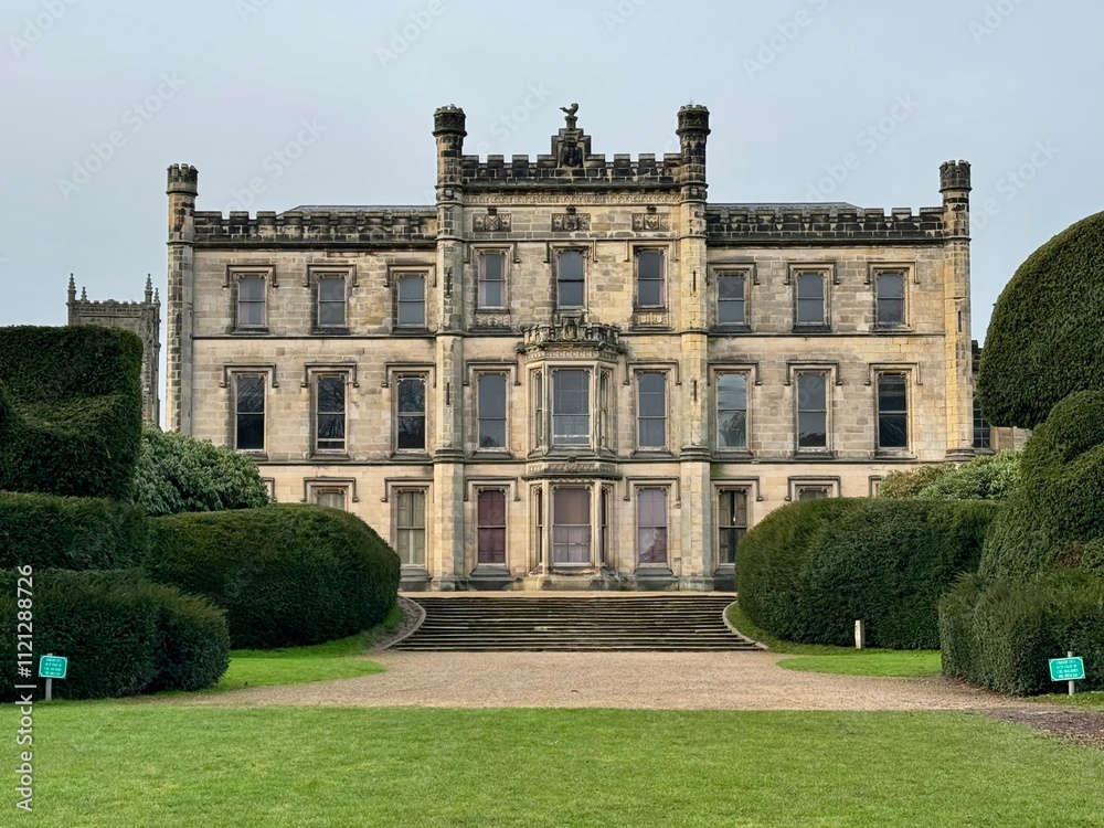 Elvaston Castle Stately Home, built originally in 1633 and altered ...