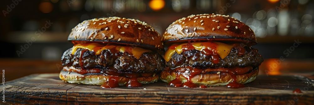 Gasoline Grill's signature burger handchopped beef cheddar cheese and a ...