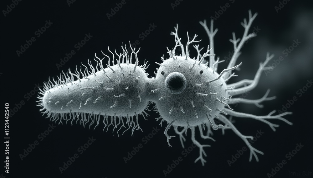 The motor of the prokaryotic flagellum consists of a ring system ...