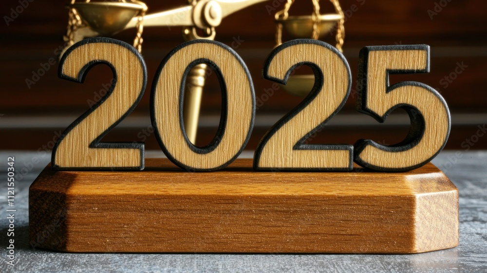2025: Year of Legal Changes and Judicial Developments Stock Photo ...