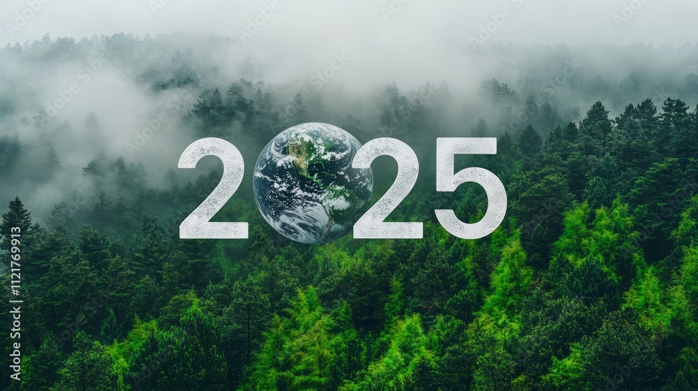 2025 New Year concept for Sustainable environment development goals on ...