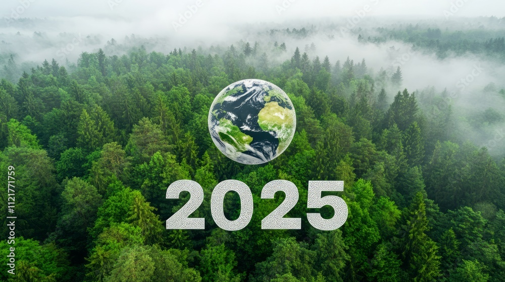 2025 New Year concept for Sustainable environment development goals on ...