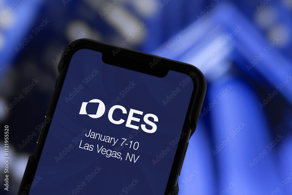 Guilherand-Granges, France - December 07, 2024. CES 2025 in Las Vegas ...