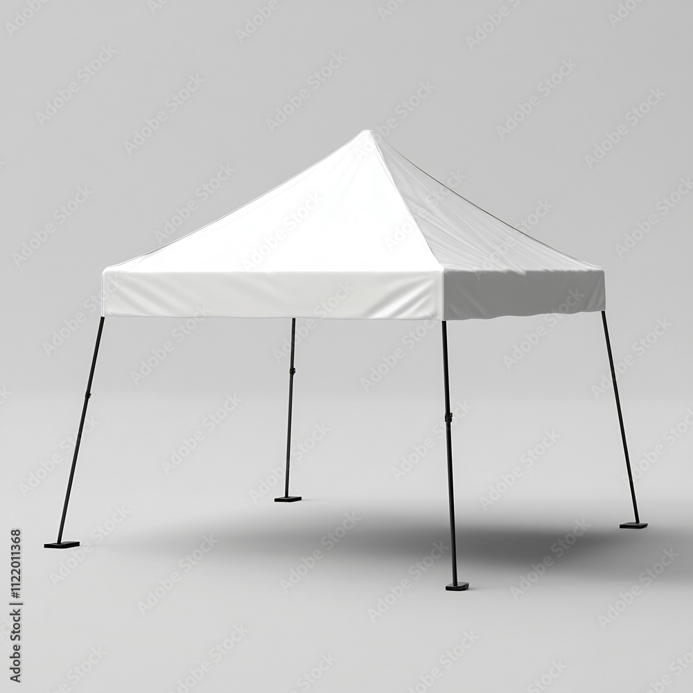Branded Pop up Logo Tent Mockup with Clean Minimalist White Design ...