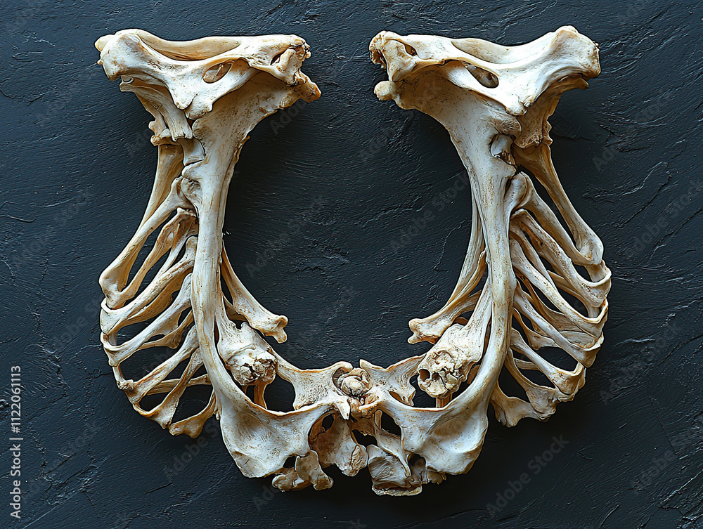 skeleton, bone, anatomy, osteology, skull, vertebrae, ribs, femur ...