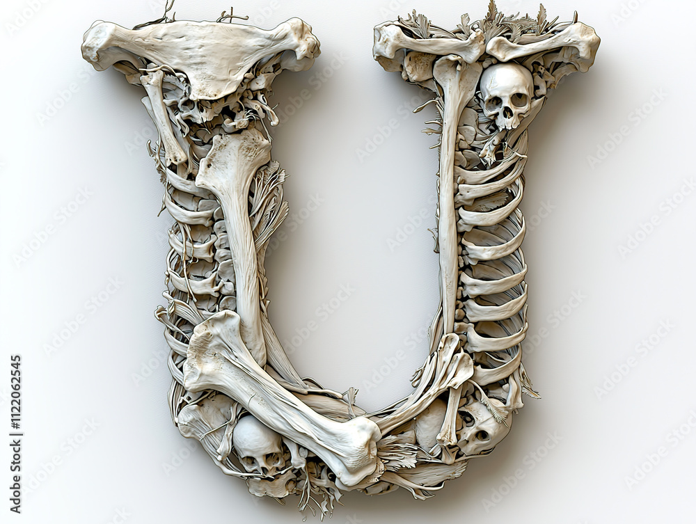 skeleton, bone, anatomy, osteology, skull, vertebrae, ribs, femur ...