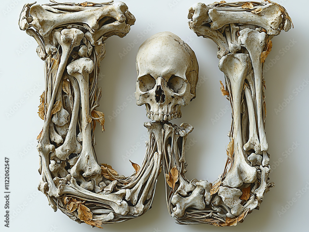 skeleton, bone, anatomy, osteology, skull, vertebrae, ribs, femur ...