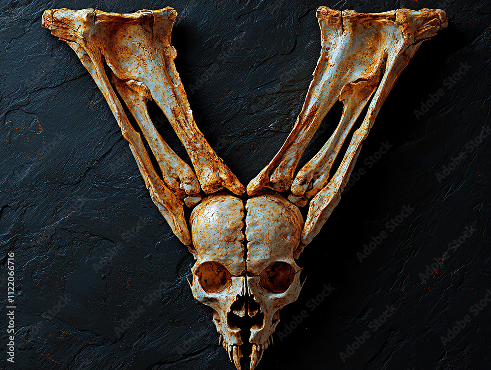 skeleton, bone, anatomy, osteology, skull, vertebrae, ribs, femur ...