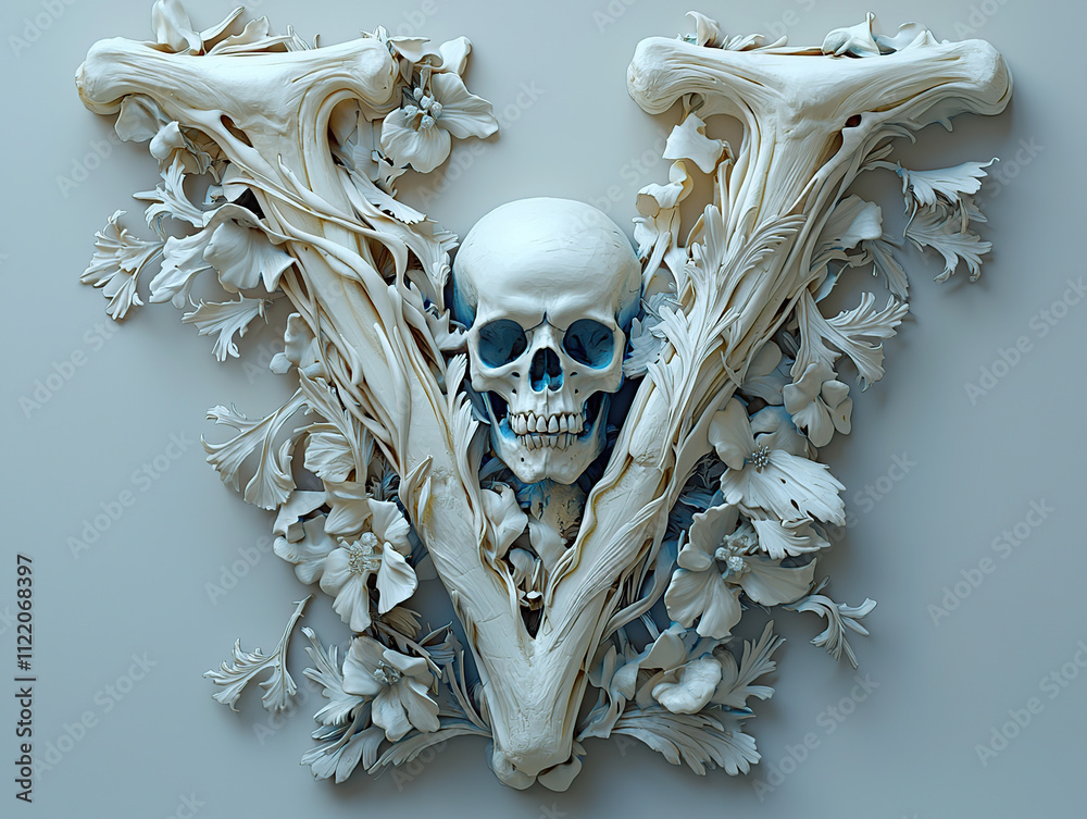 skeleton, bone, anatomy, osteology, skull, vertebrae, ribs, femur ...