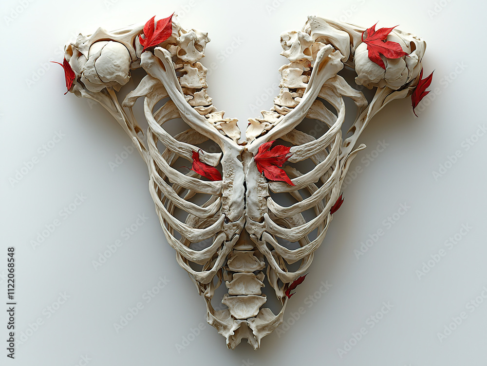 skeleton, bone, anatomy, osteology, skull, vertebrae, ribs, femur ...