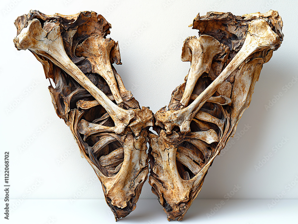 skeleton, bone, anatomy, osteology, skull, vertebrae, ribs, femur ...