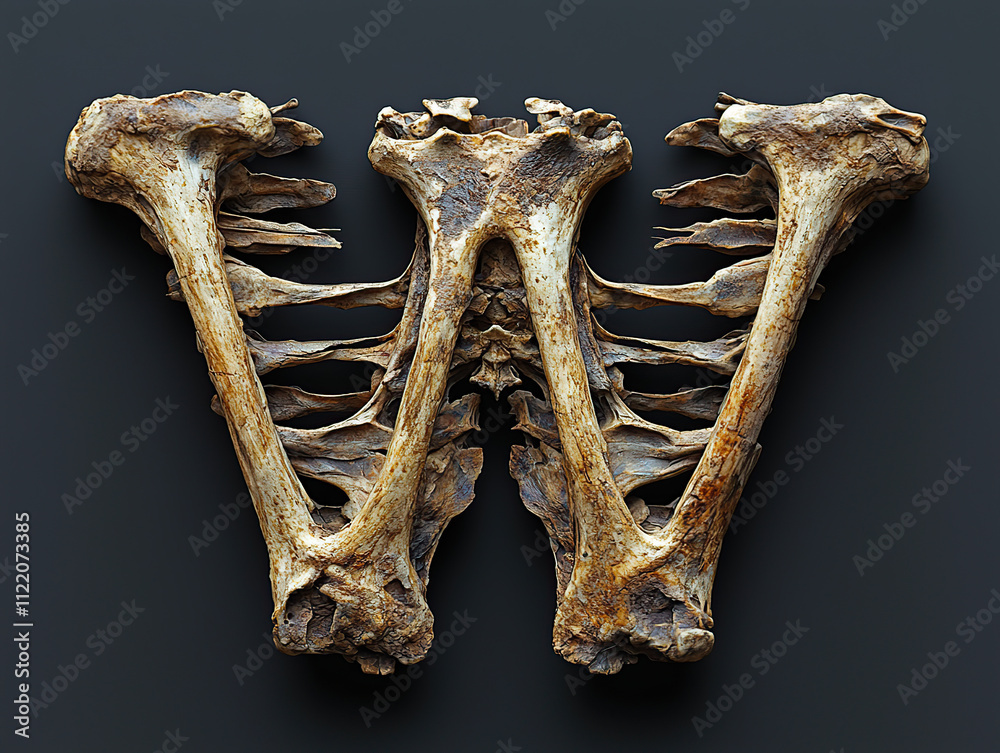 skeleton, bone, anatomy, osteology, skull, vertebrae, ribs, femur ...