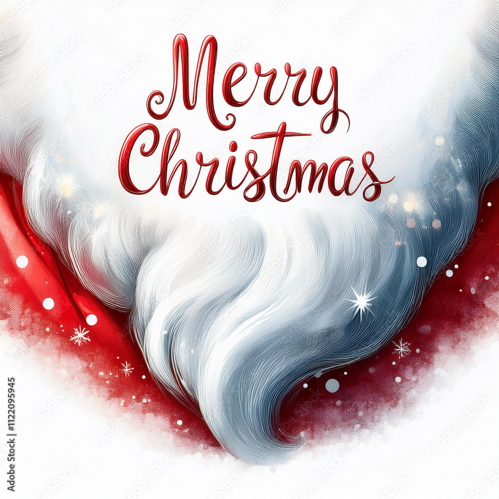 Watercolor drawing of a Christmas greeting card or dedication with ...