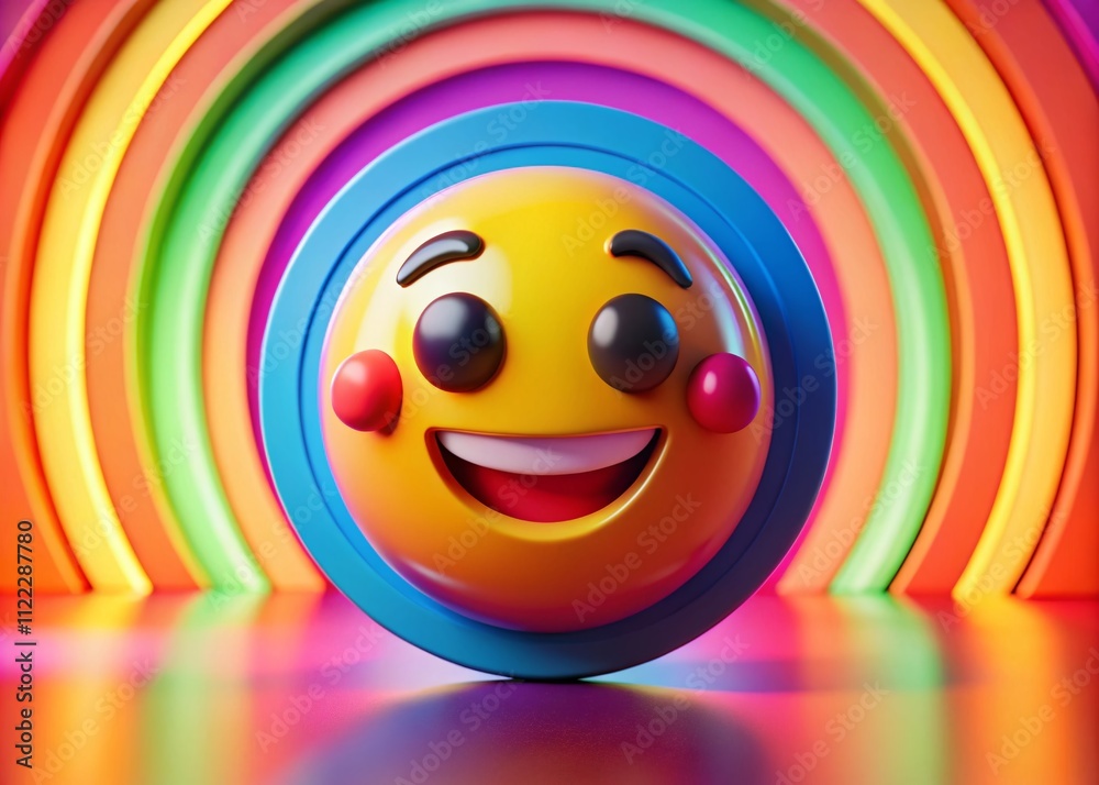 Simple 3D Target Emoji Created by Generative AI - A Unique ...