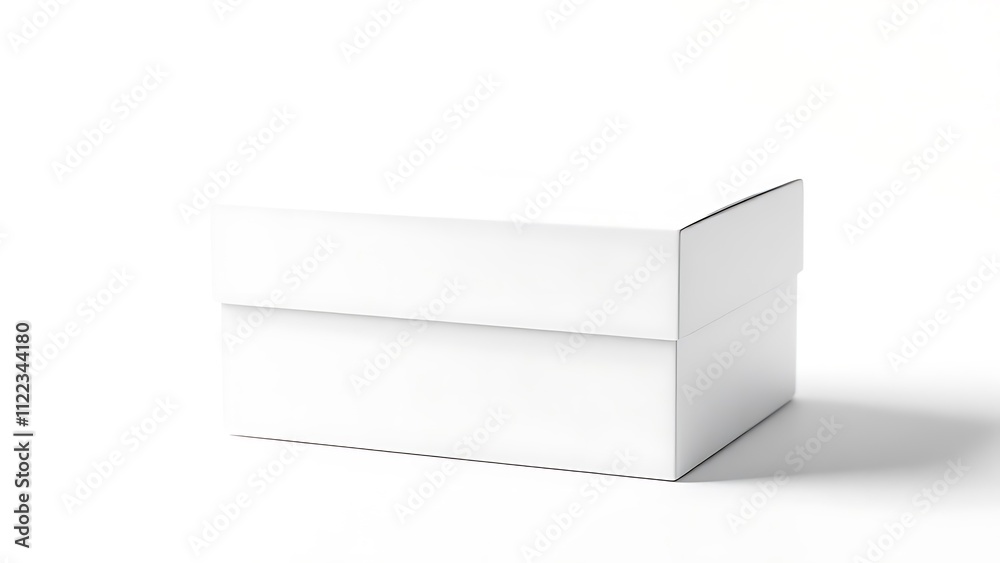 White box package mock up template product background design container ...
