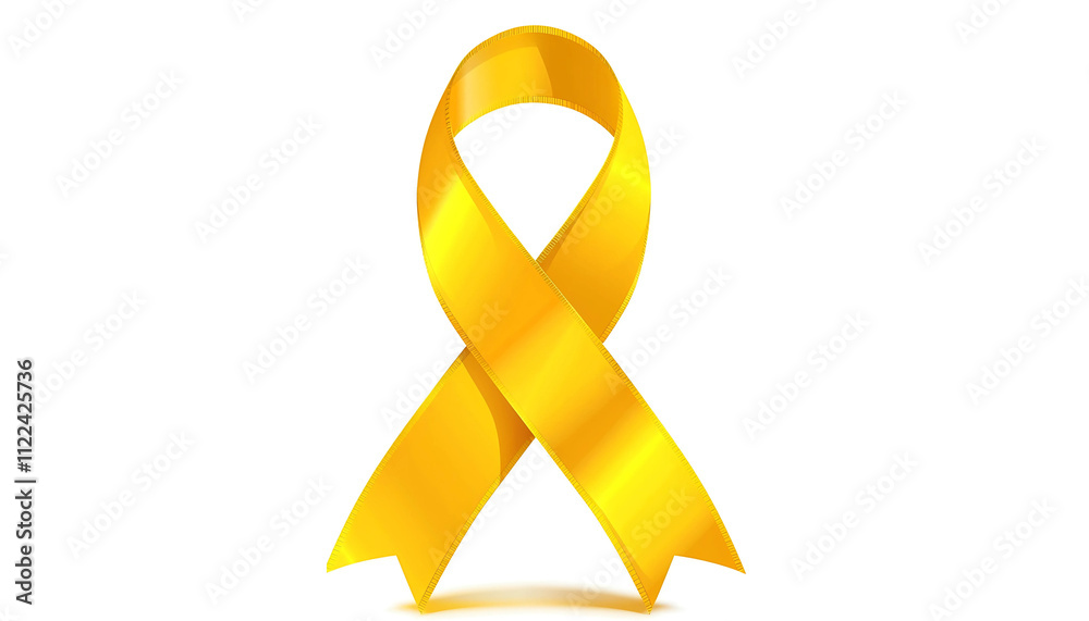 Golden Ribbon of Hope: A simple yet powerful symbol of support ...