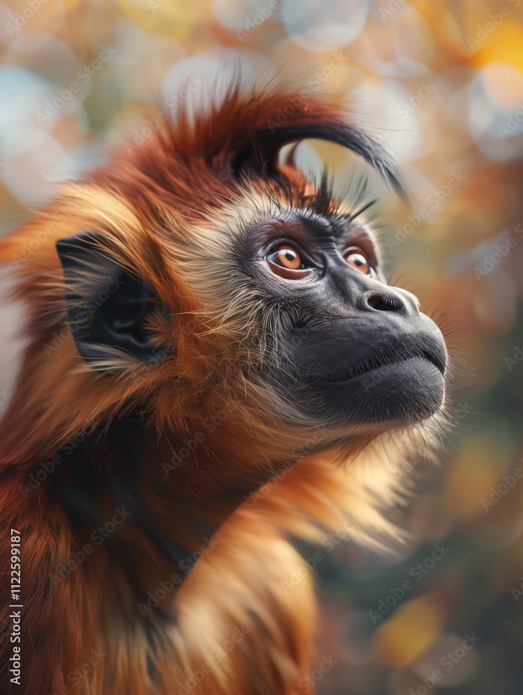 Red Colobus, Piliocolobus, Endangered Monkey Close Up in Forest ...